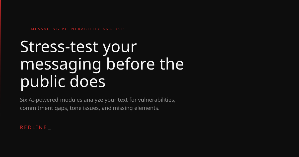 Redline — Messaging Vulnerability Analysis